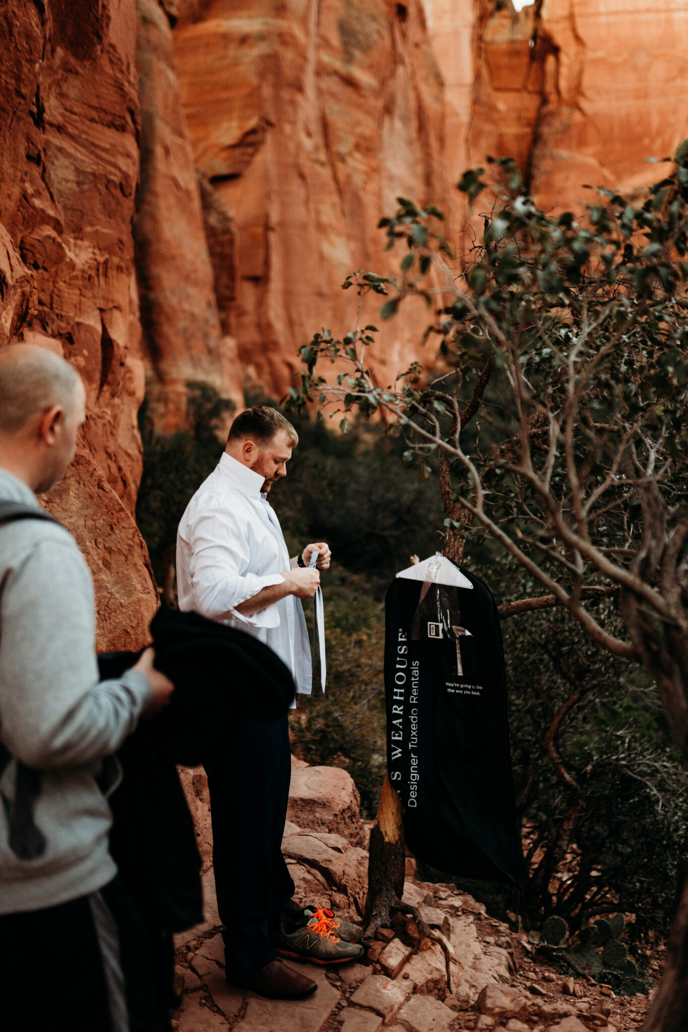 Cathedral Rock Sunrise Elopement | Rebekah + Michael - Karen Castor ...
