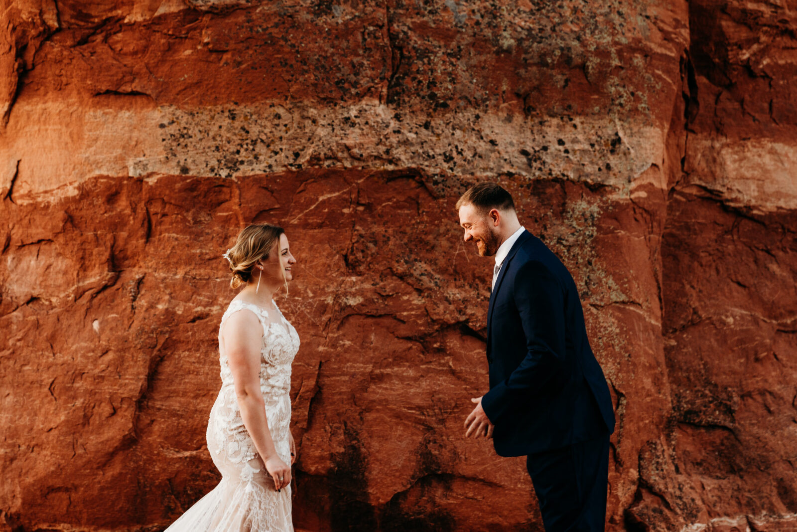 Cathedral Rock Sunrise Elopement | Rebekah + Michael - Karen Castor ...