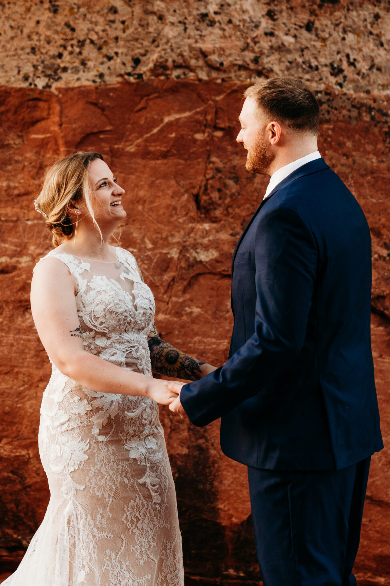 Cathedral Rock Sunrise Elopement | Rebekah + Michael - Karen Castor ...