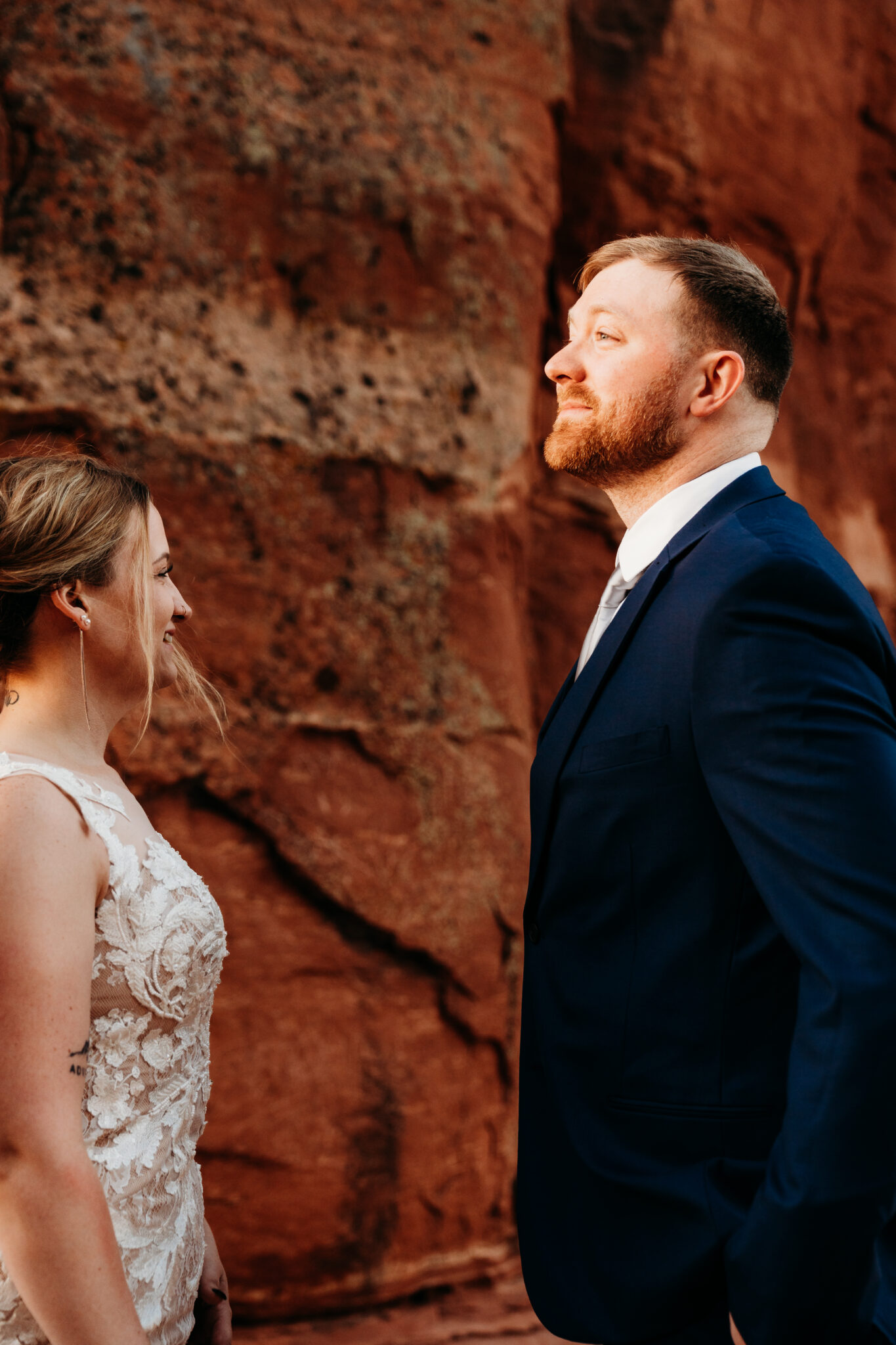 Cathedral Rock Sunrise Elopement | Rebekah + Michael - Karen Castor ...